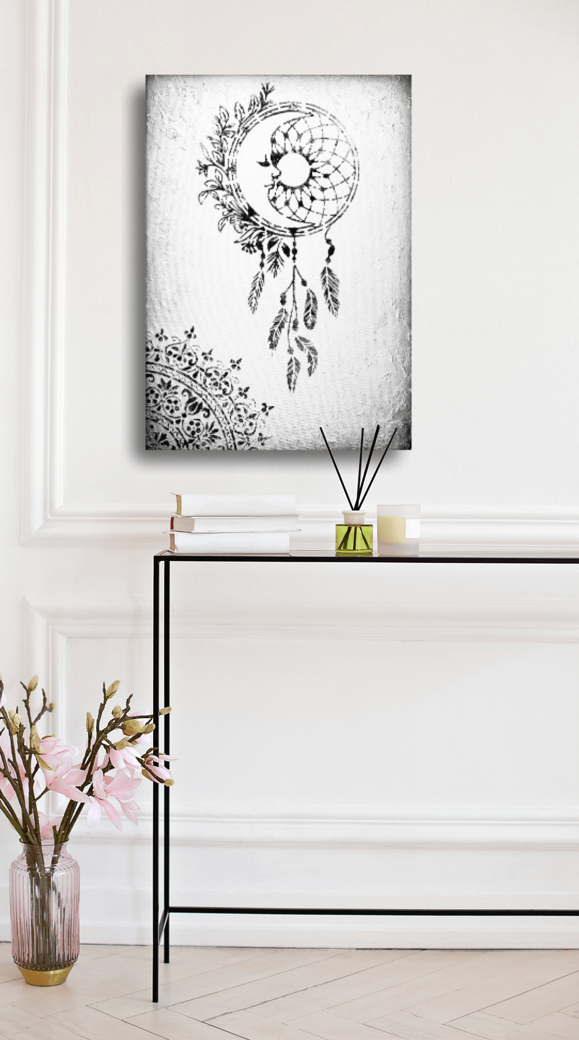 Ručně malovaný obraz boho 149i - Lidami Art