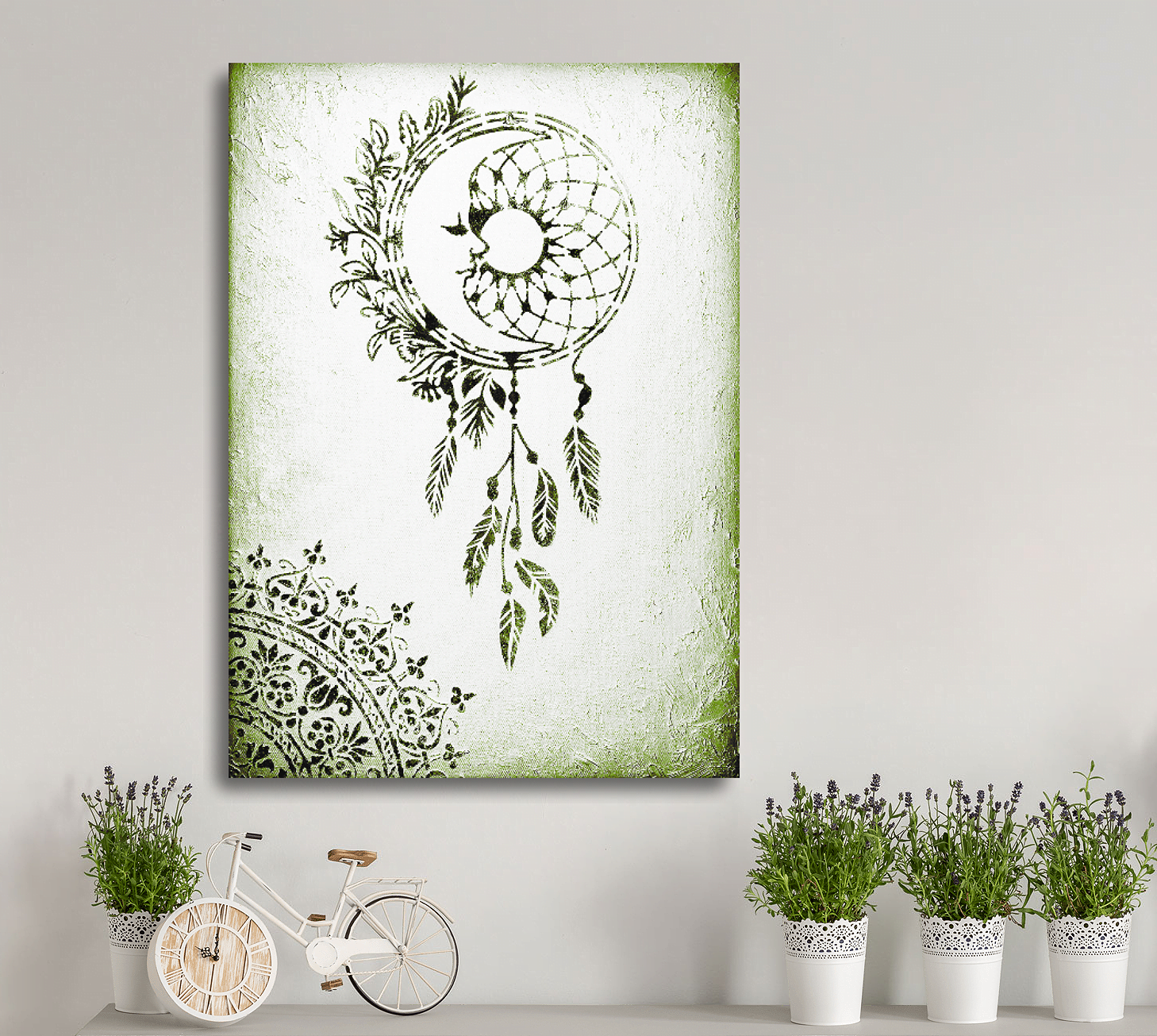 Ručně malovaný obraz boho 149i - Lidami Art